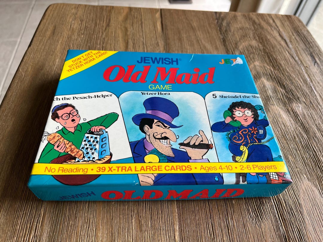 Vintage Jewish Old Maid Card Game - Etsy