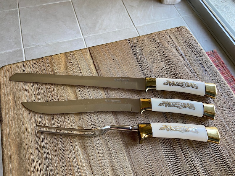 Vintage Masterpiece 3 Piece Carving Set - Etsy