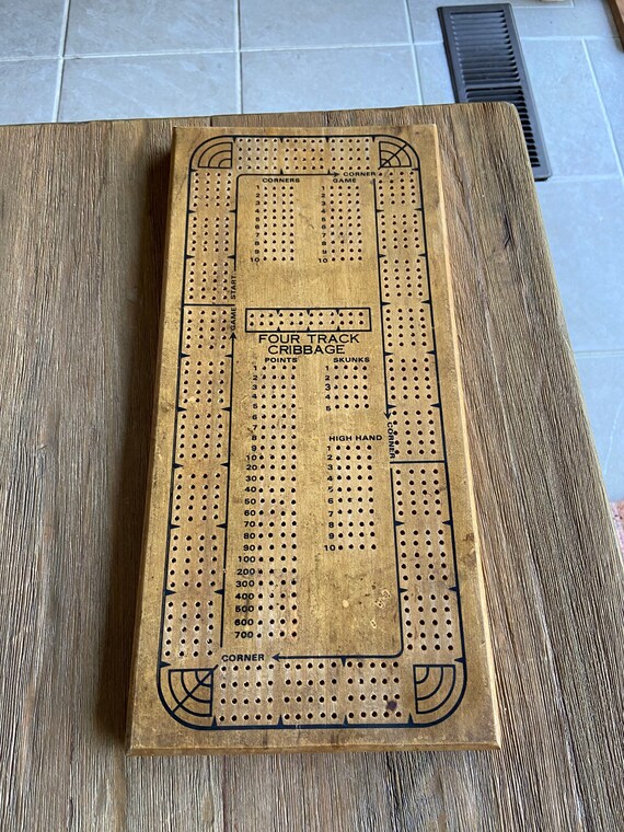 Four Track Cribbage Board - Etsy