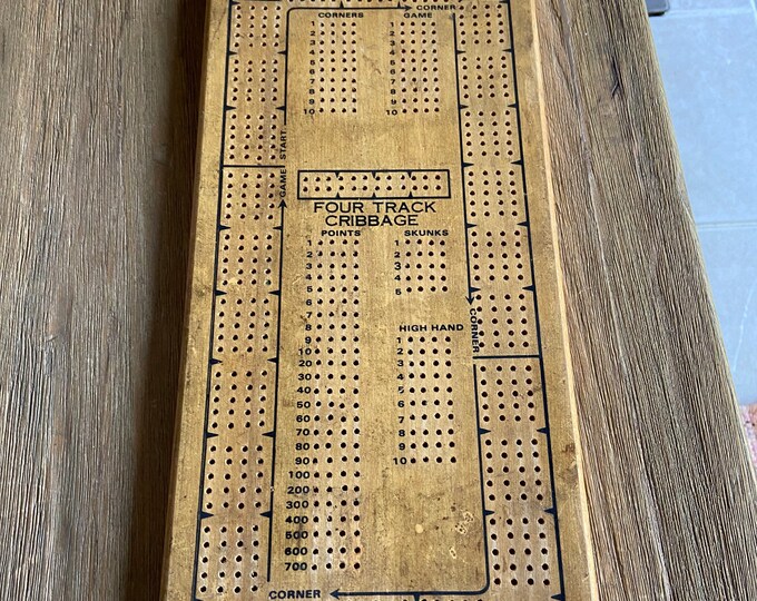 Four Track Cribbage Board - Etsy