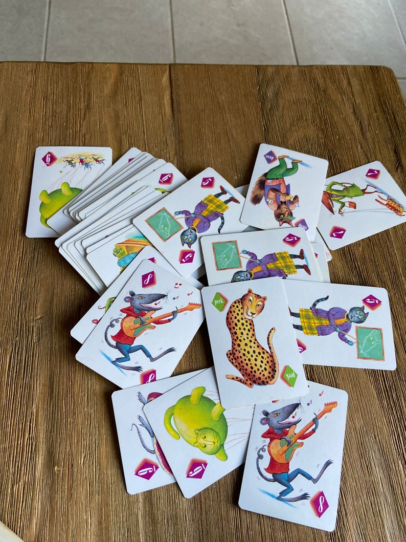 Vintage Rat a Tat Card Game - Etsy
