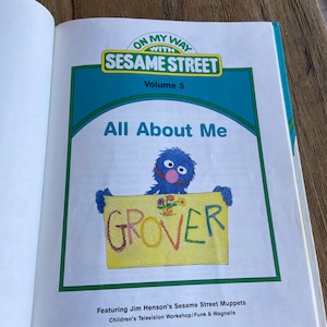 Vintage All About Me Sesame Street Book - Etsy