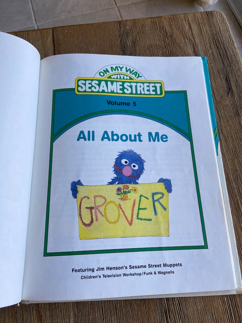 Vintage All About Me Sesame Street Book - Etsy