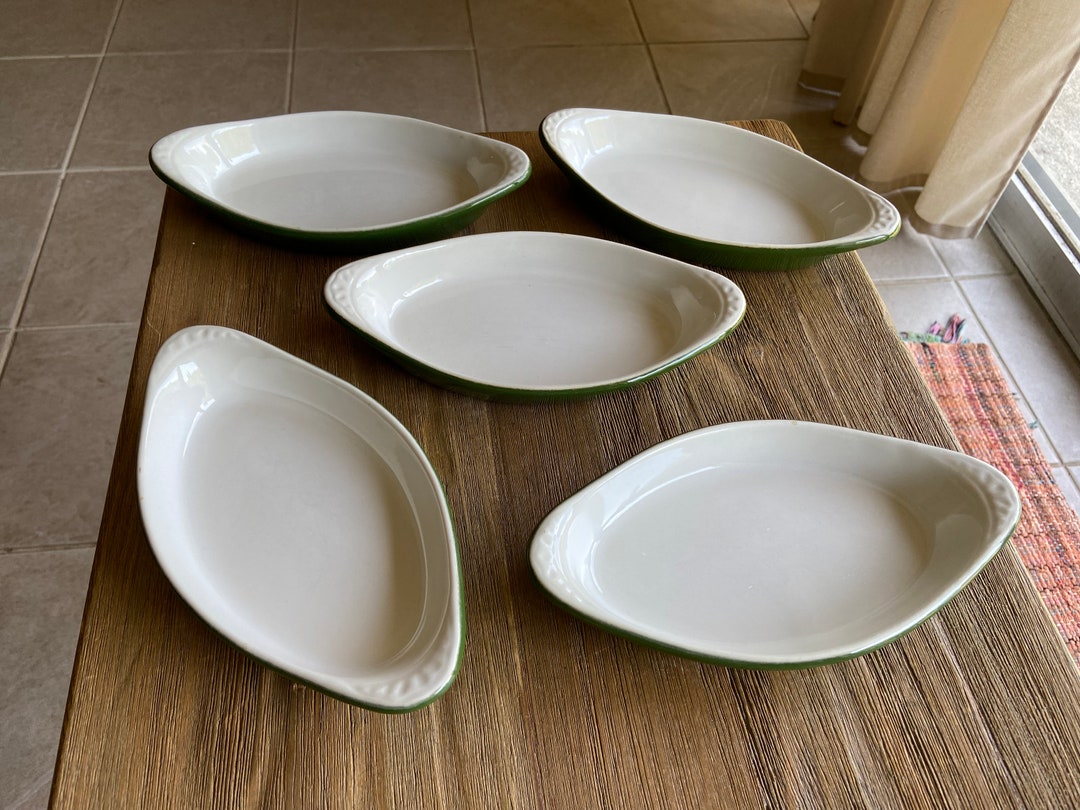 Vintage Restaurant Ware Oval Dishes (5) - Etsy