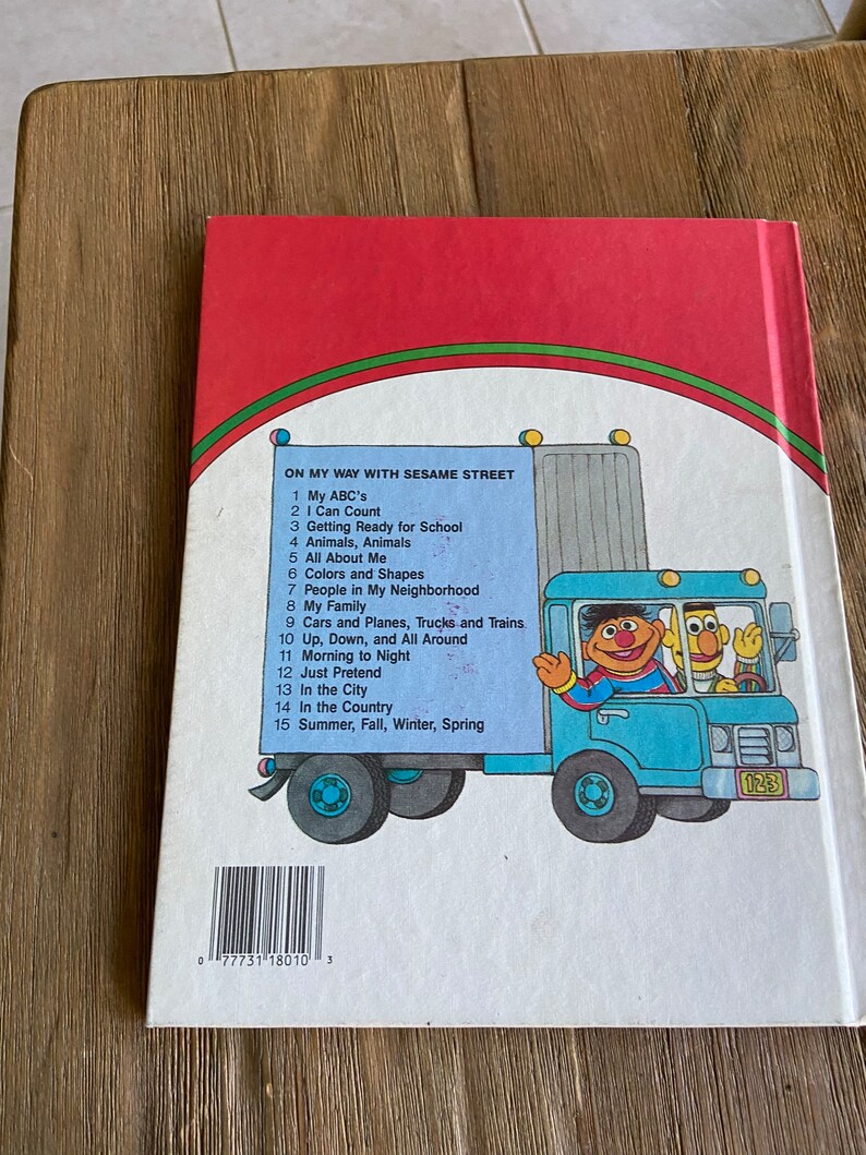 Vintage Sesame Street My Abcs Book - Etsy