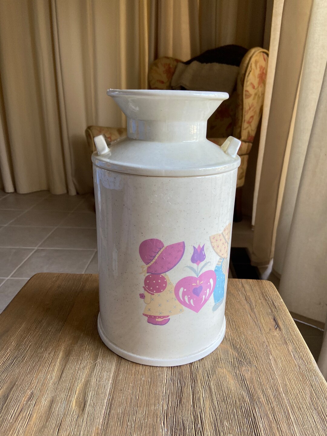 Vintage Ceramic Holly Hobbie Style Milk Jug Cookie Jar - Etsy