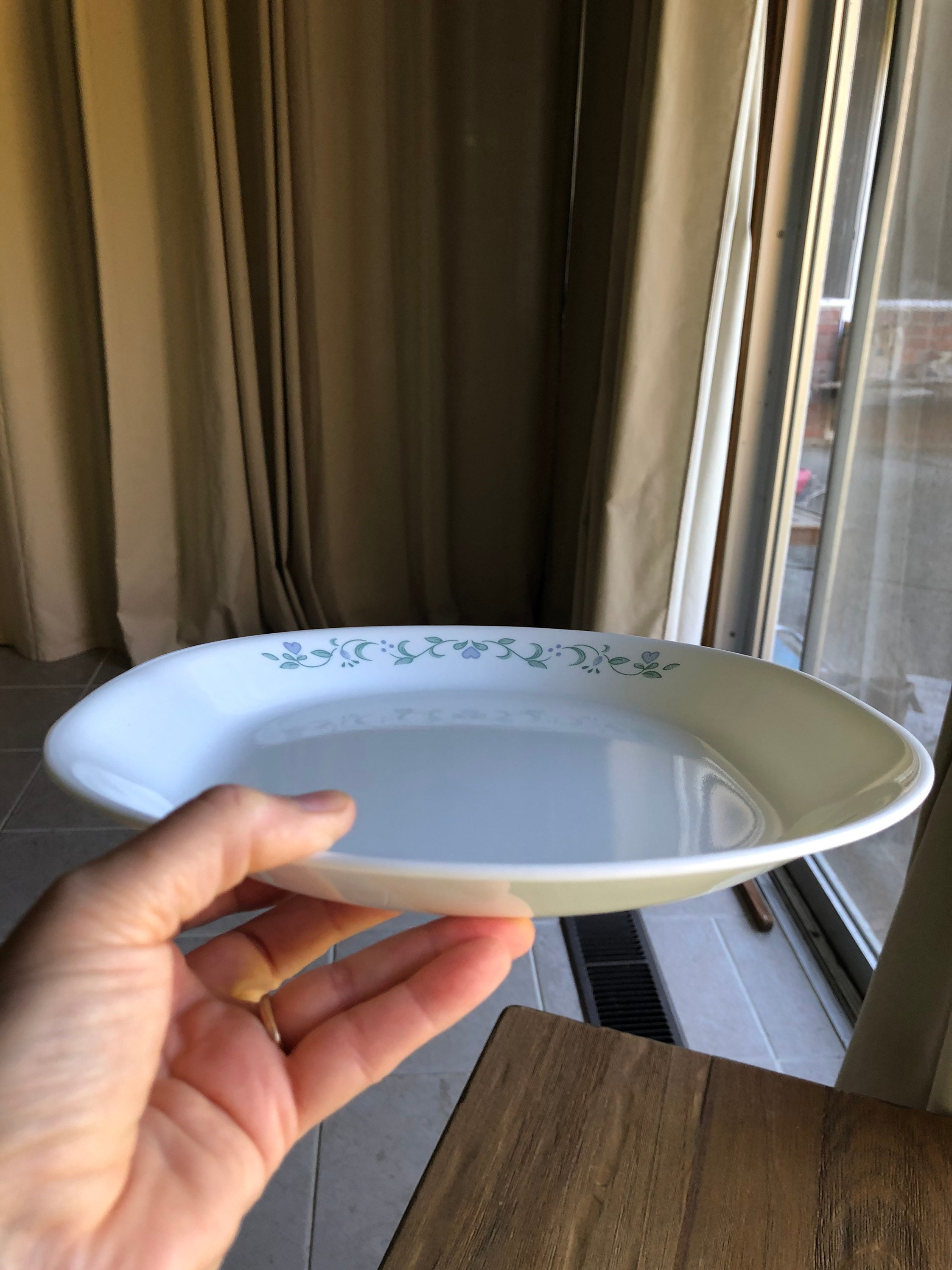 Vintage Corelle Platter With Floral Edge | Etsy