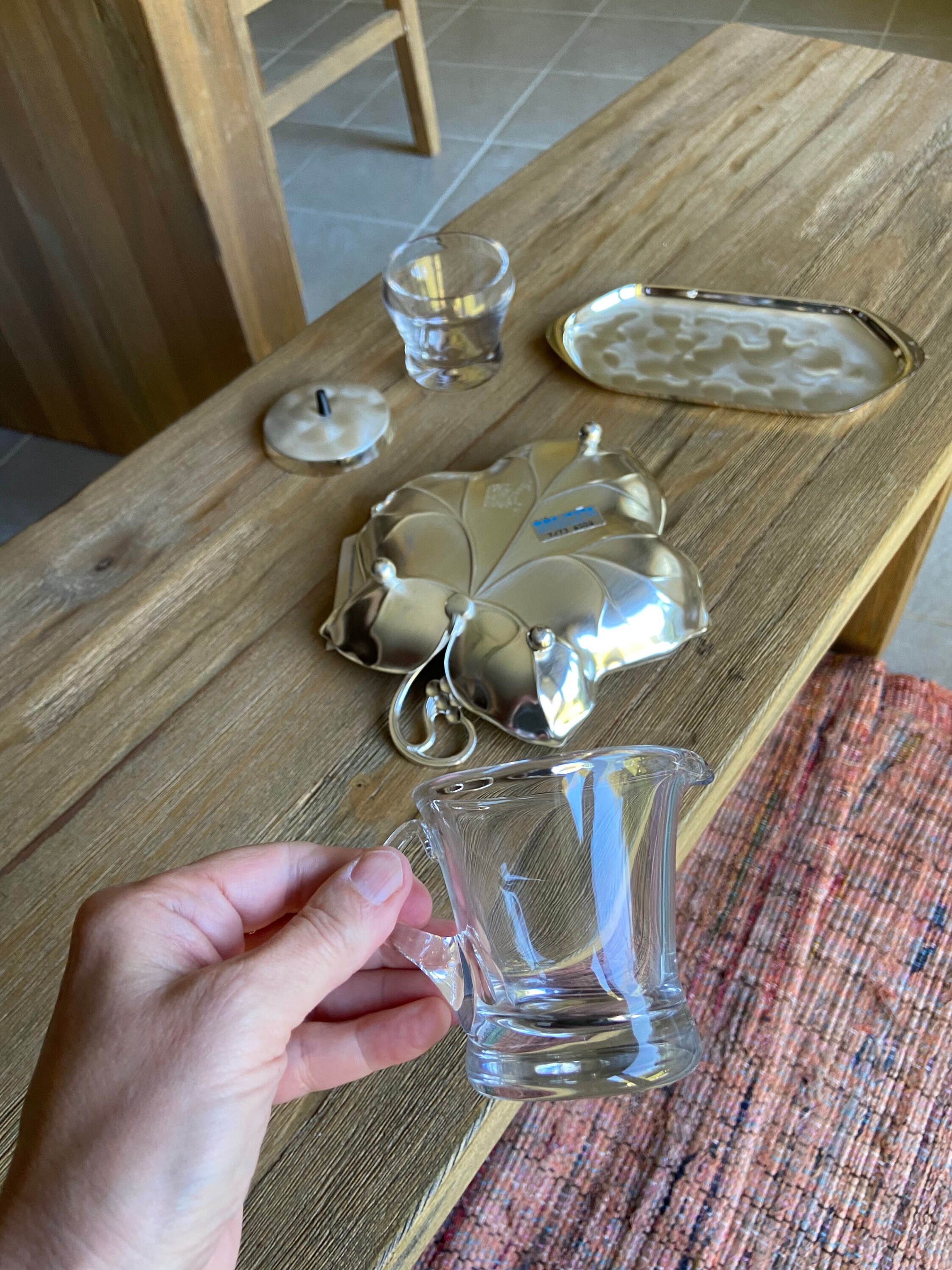 Vintage WMF Creamer,sugar and Leaf Dish Set - Etsy