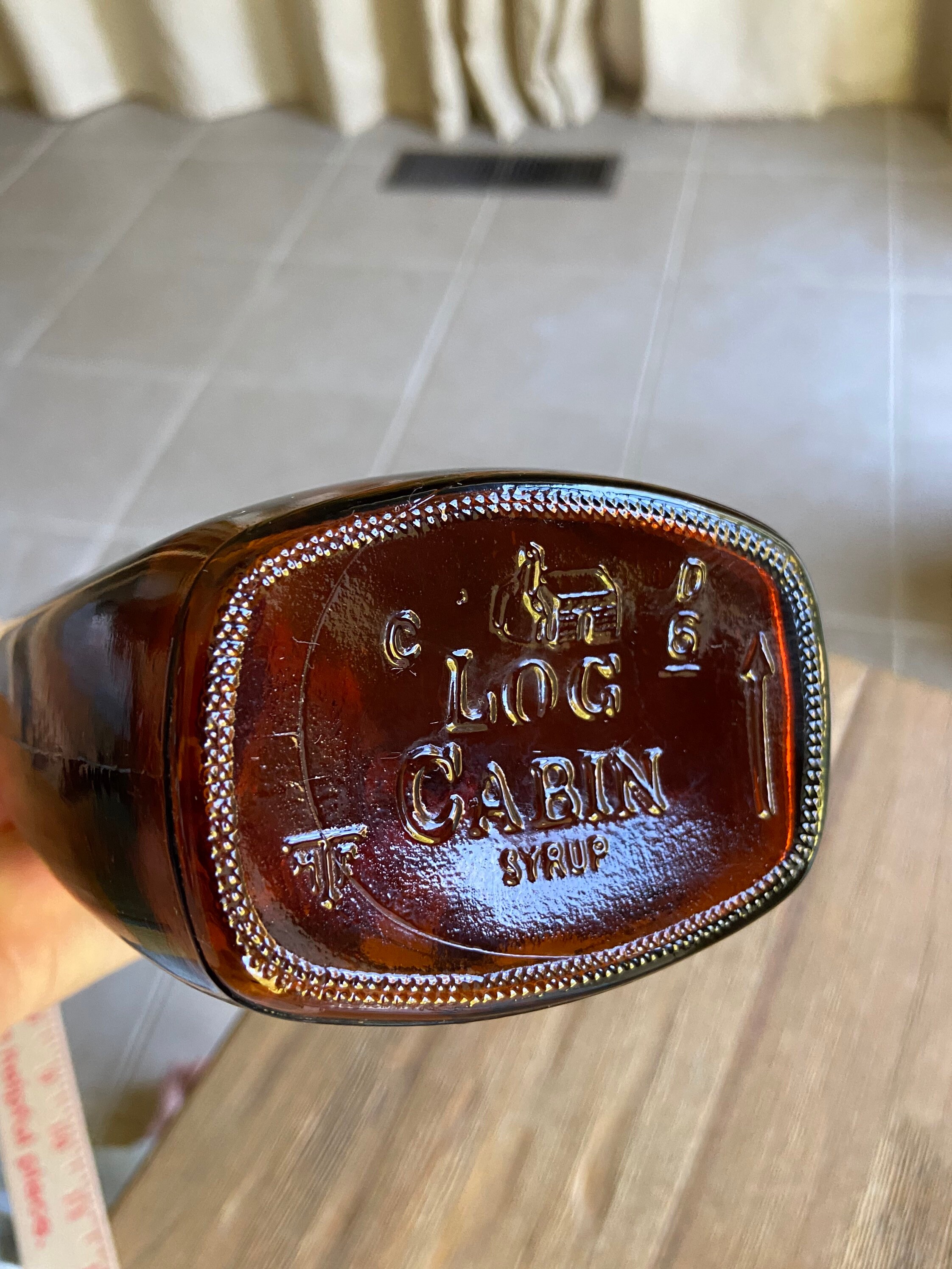 Vintage Log Cabin 1776 Cornucopia Bottle - Etsy