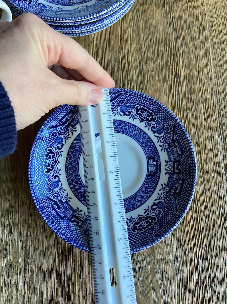 Vintage Churchill Blue Willow Cups and Saucers 12 Pieces - Etsy