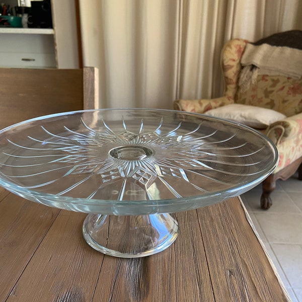 Glass Cake Stand - Etsy