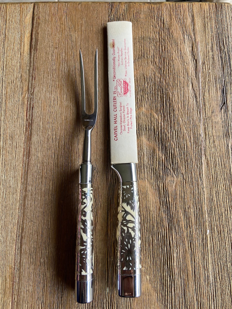 Vintage Carvel Hall Carving Set | Etsy
