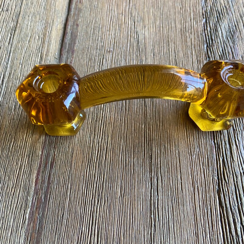 Amber Glass Knobs - Etsy