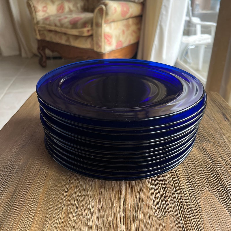 Cobalt Blue Plate - Etsy