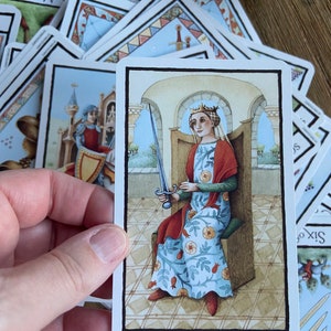 Vintage Old English Tarot Cards - Etsy