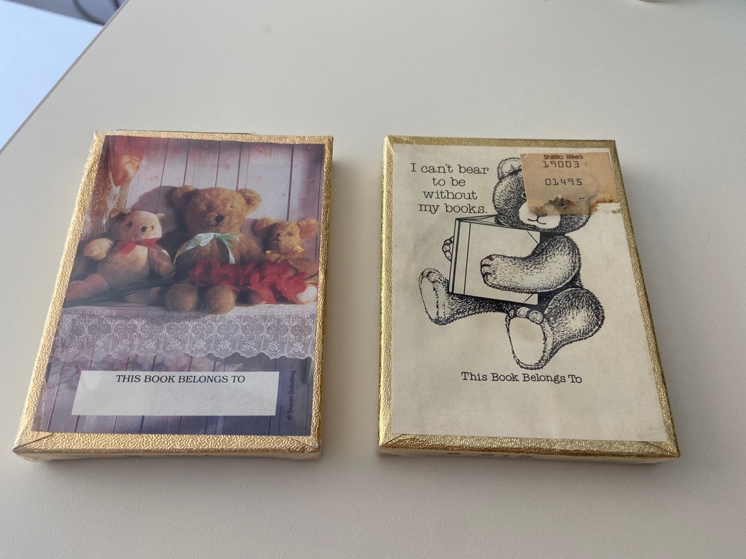 Vintage Teddy Bear Bookplates - Etsy