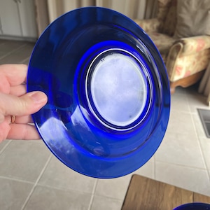 Vintage Cobalt Blue 8 Inch Plates (12) - Etsy