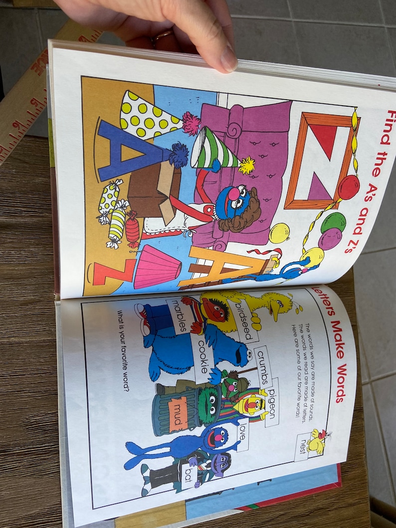 Vintage Sesame Street My Abcs Book - Etsy
