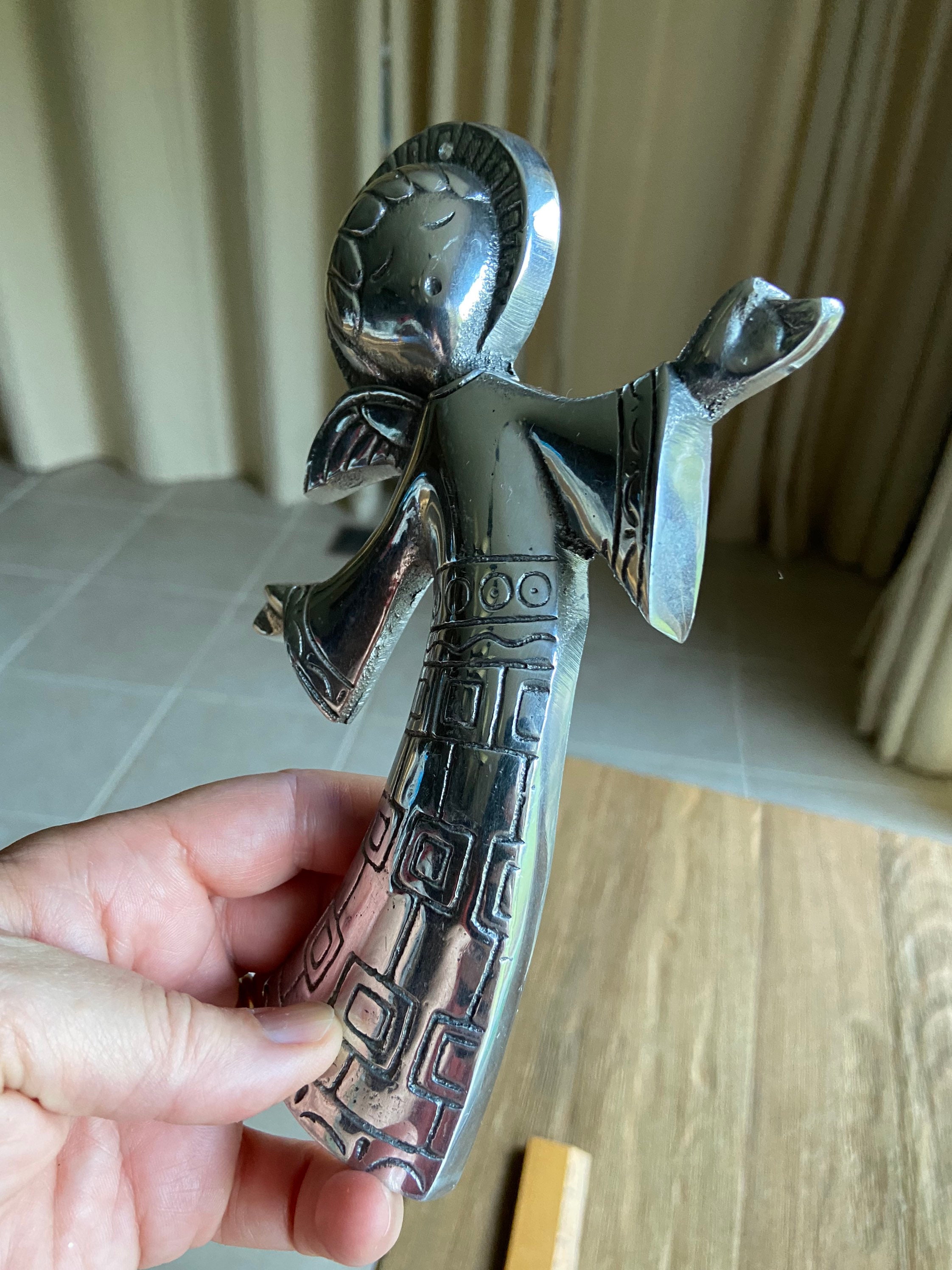 Vintage Pewter Angel | Etsy