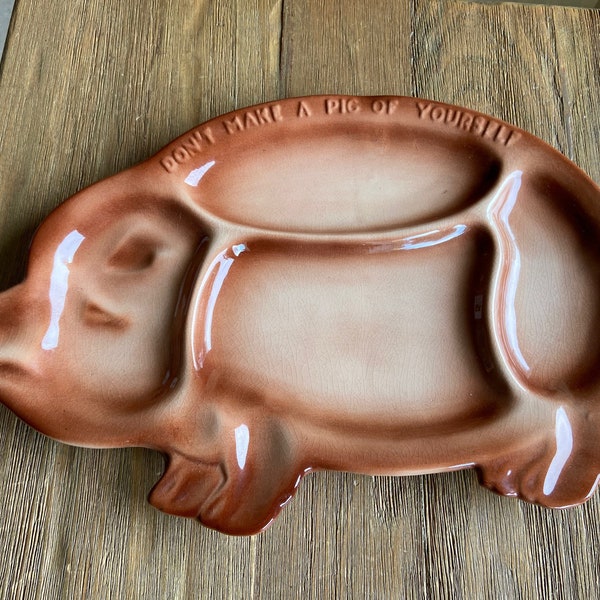 Ceramic Pig Plate - Etsy