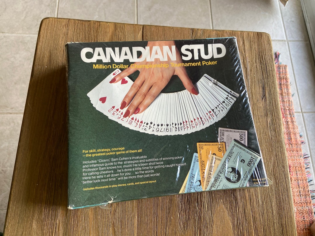 Vintage Canadian Stud Poker Game (sealed) - Etsy