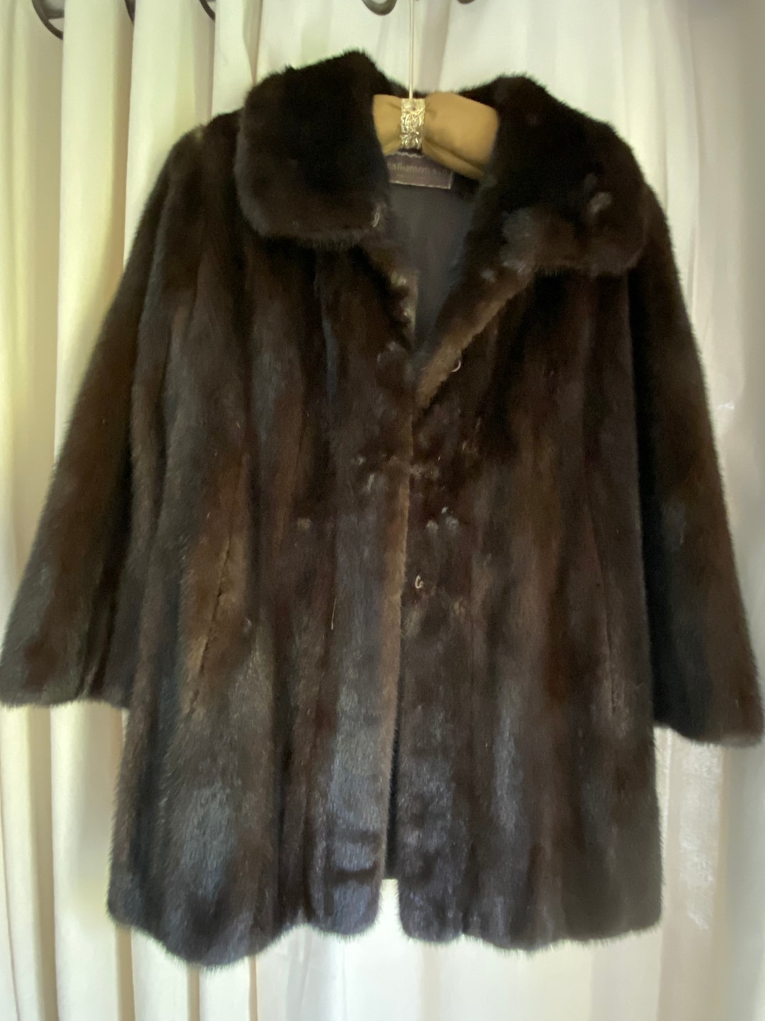 Vintage Mink Fur Coat - Etsy