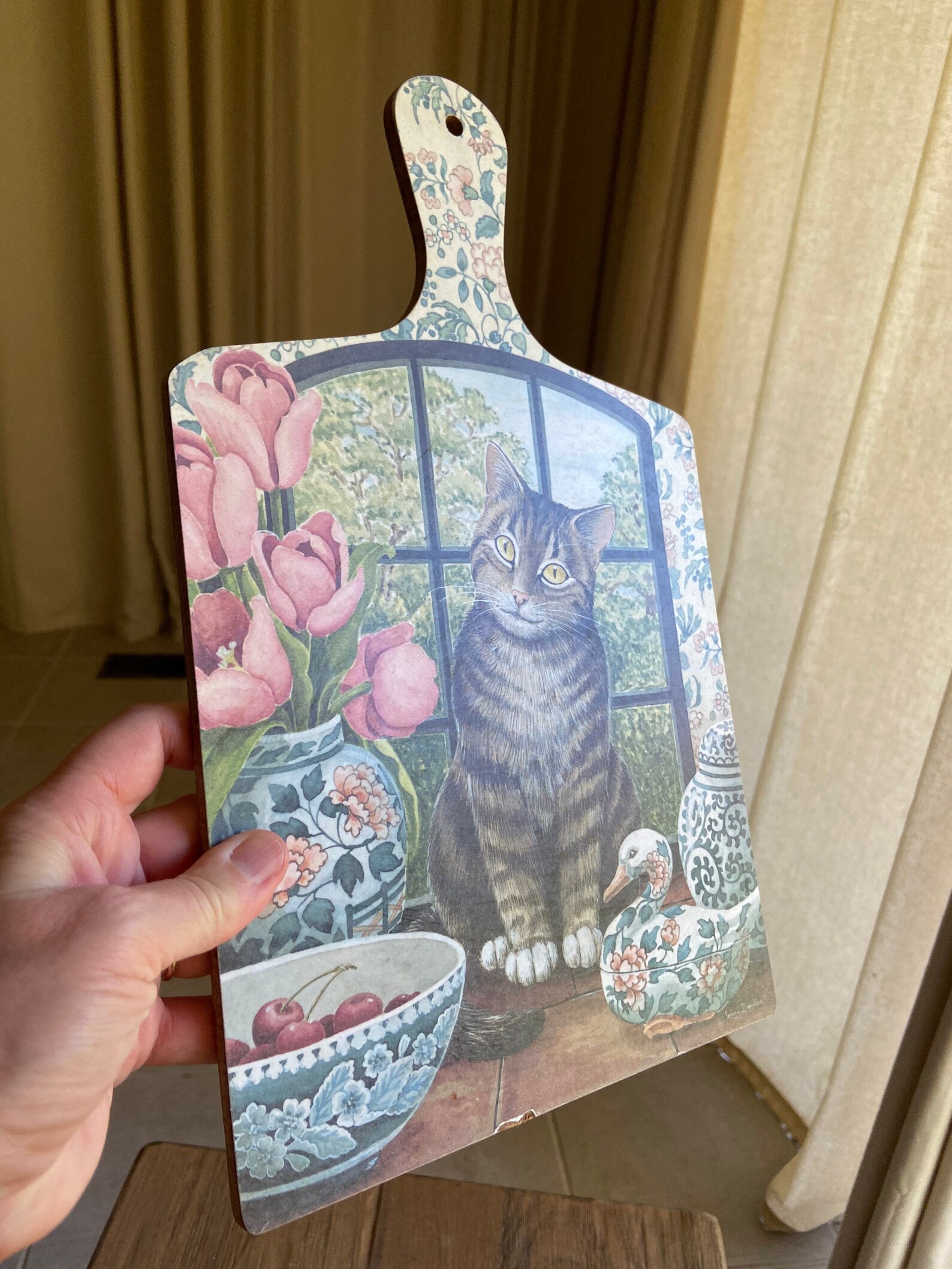 Vintage Cat Melamine Chopping Board - Etsy Ireland