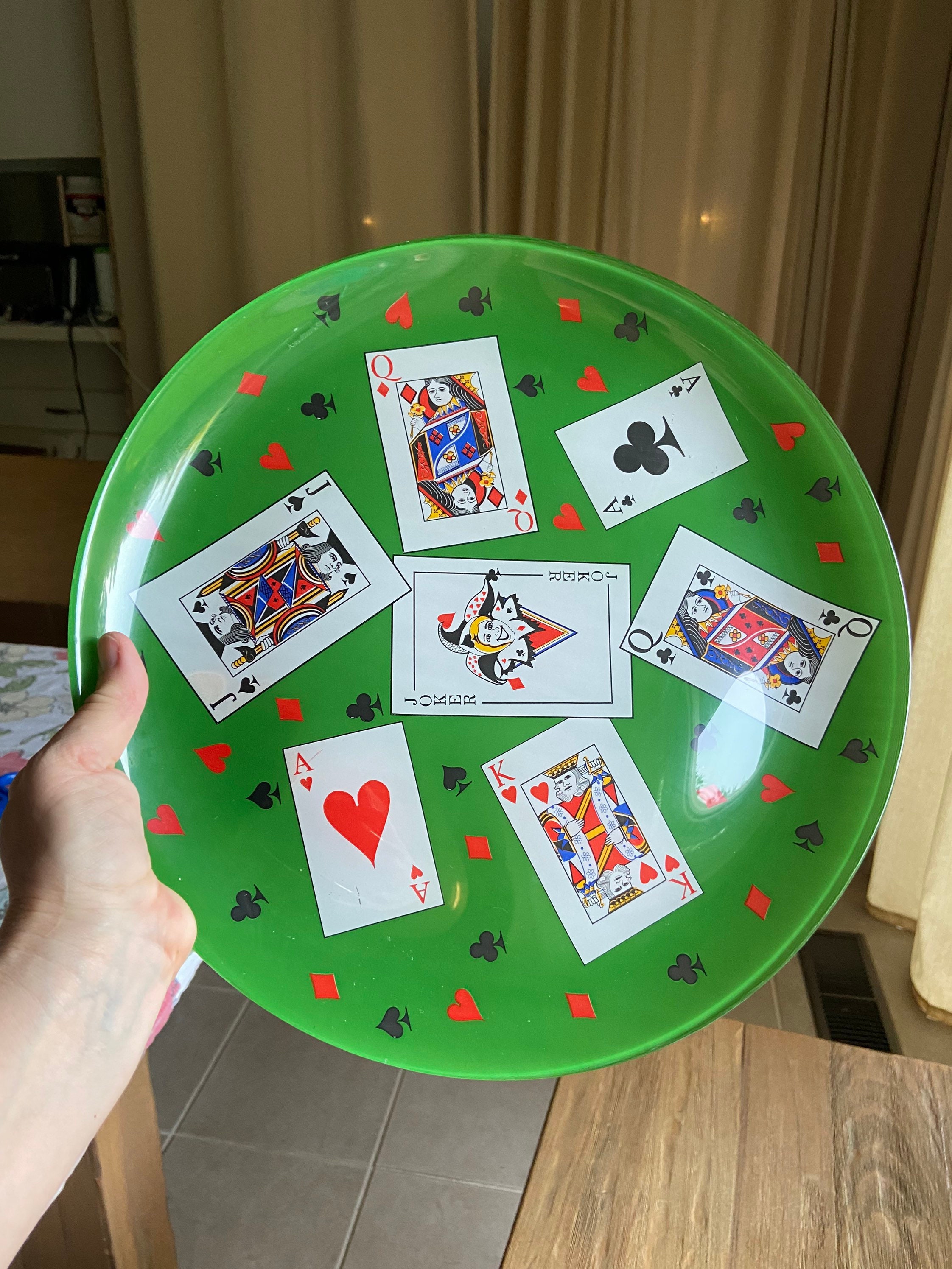 Vintage Luminarc Game Night Platter - Etsy