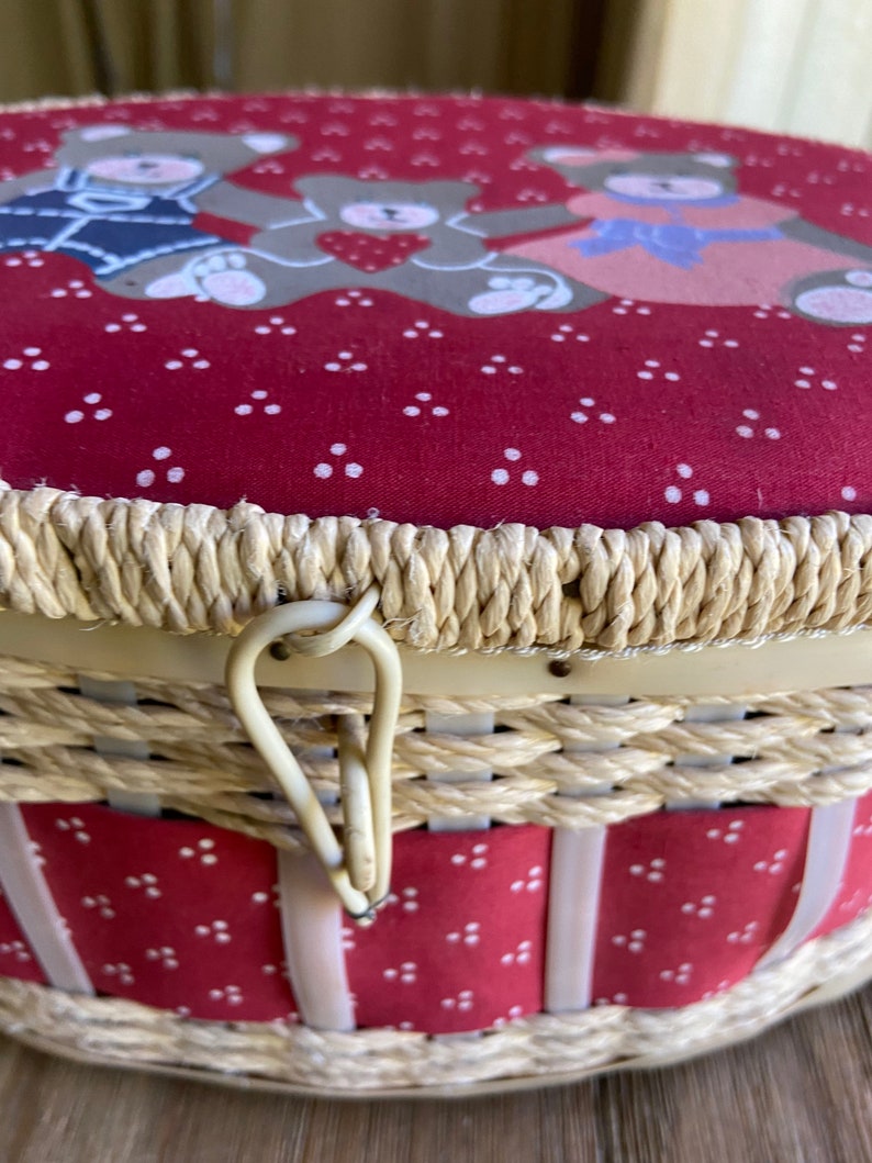 Vintage Sewing Basket - Etsy