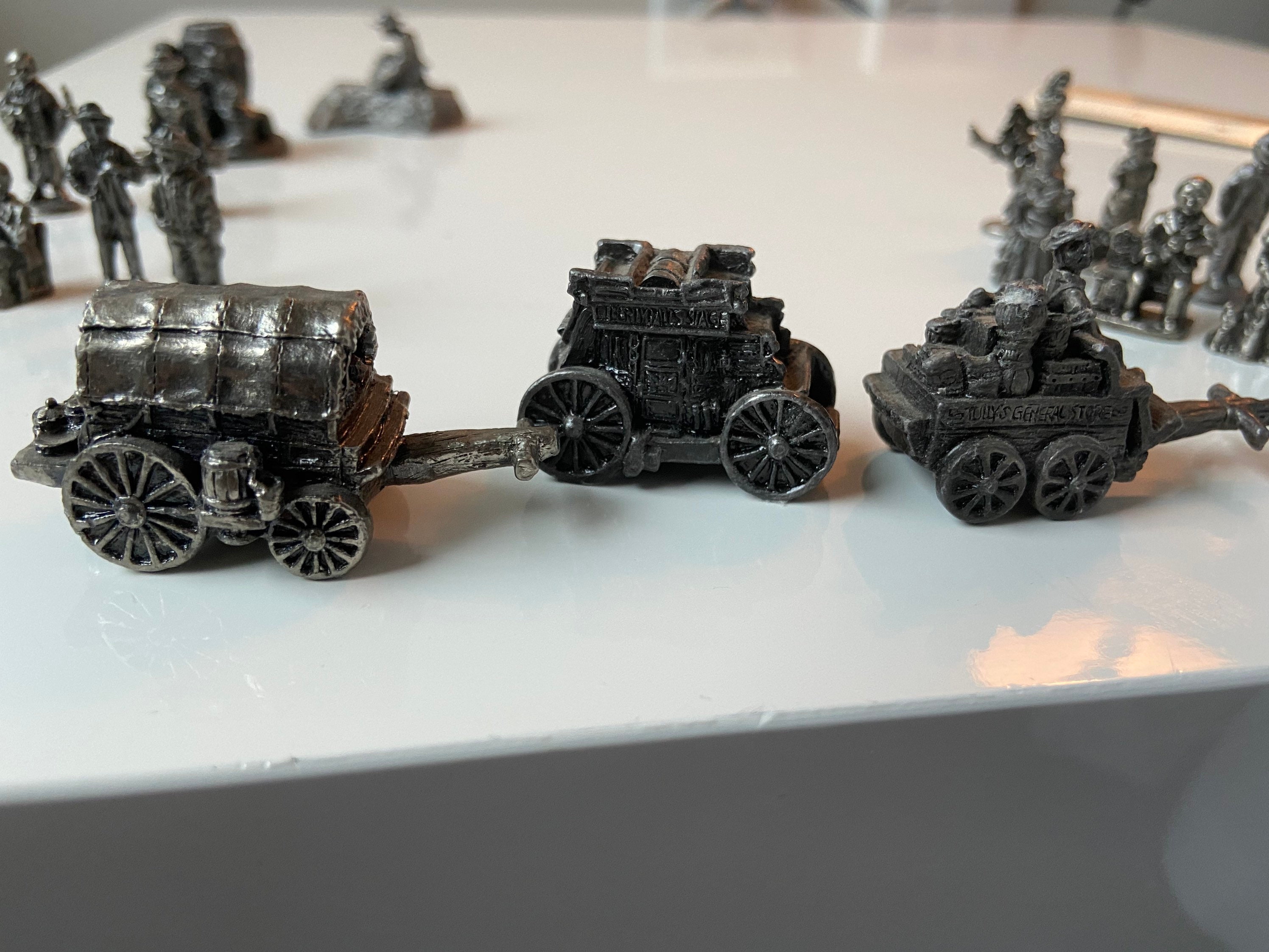 Vintage Pewter Figurines - Etsy