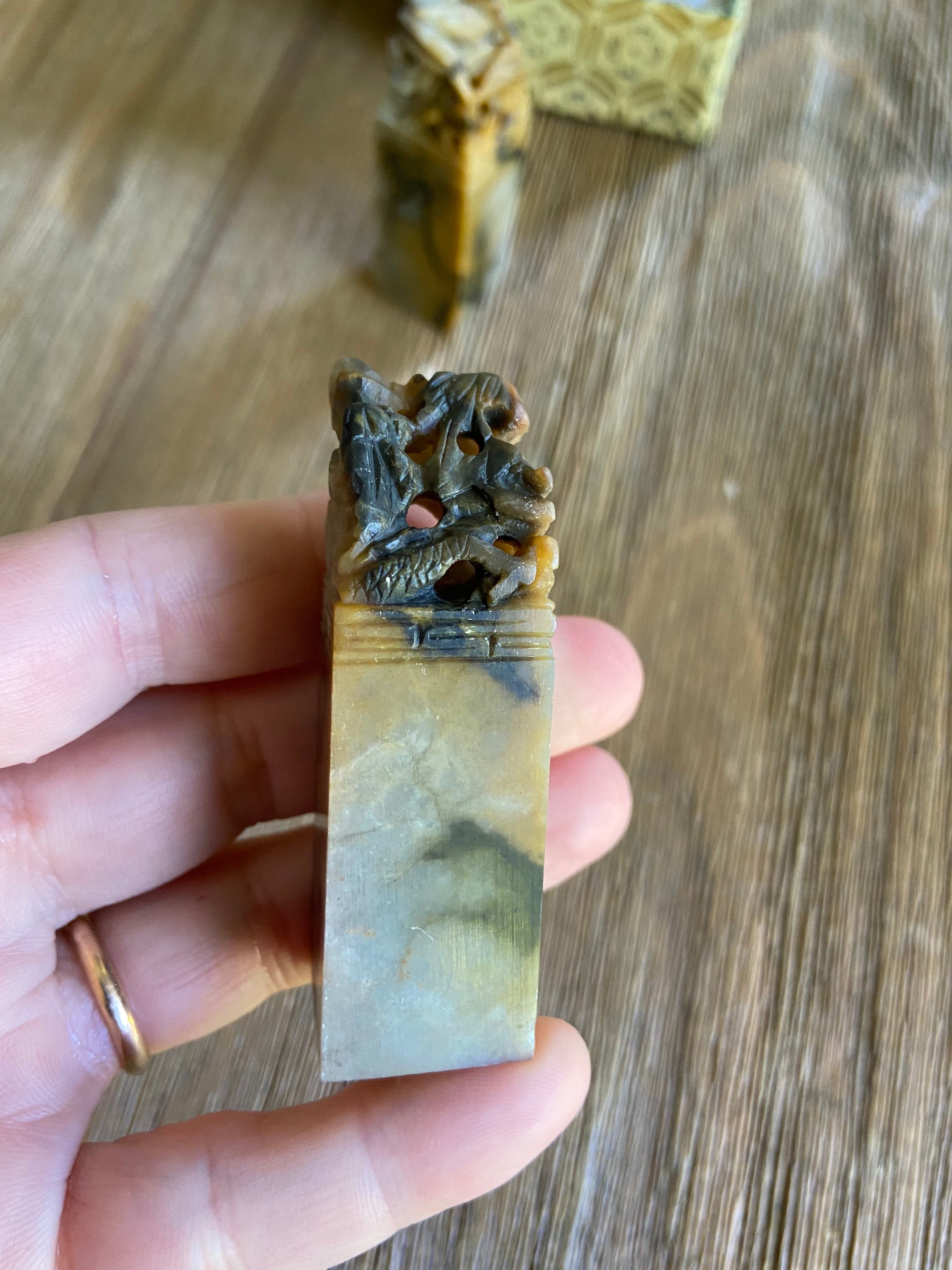 Vintage Asian calligraphy stamps | Etsy