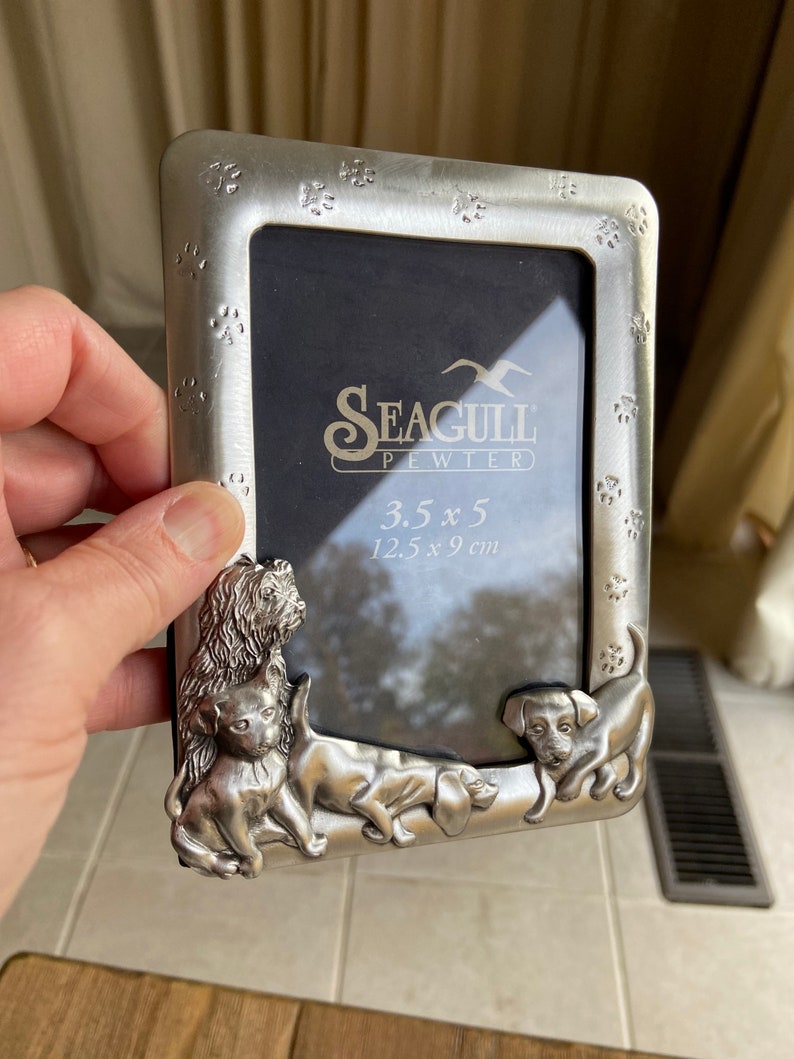 Vintage Seagull Pewter Picture Frame (dogs) - Etsy