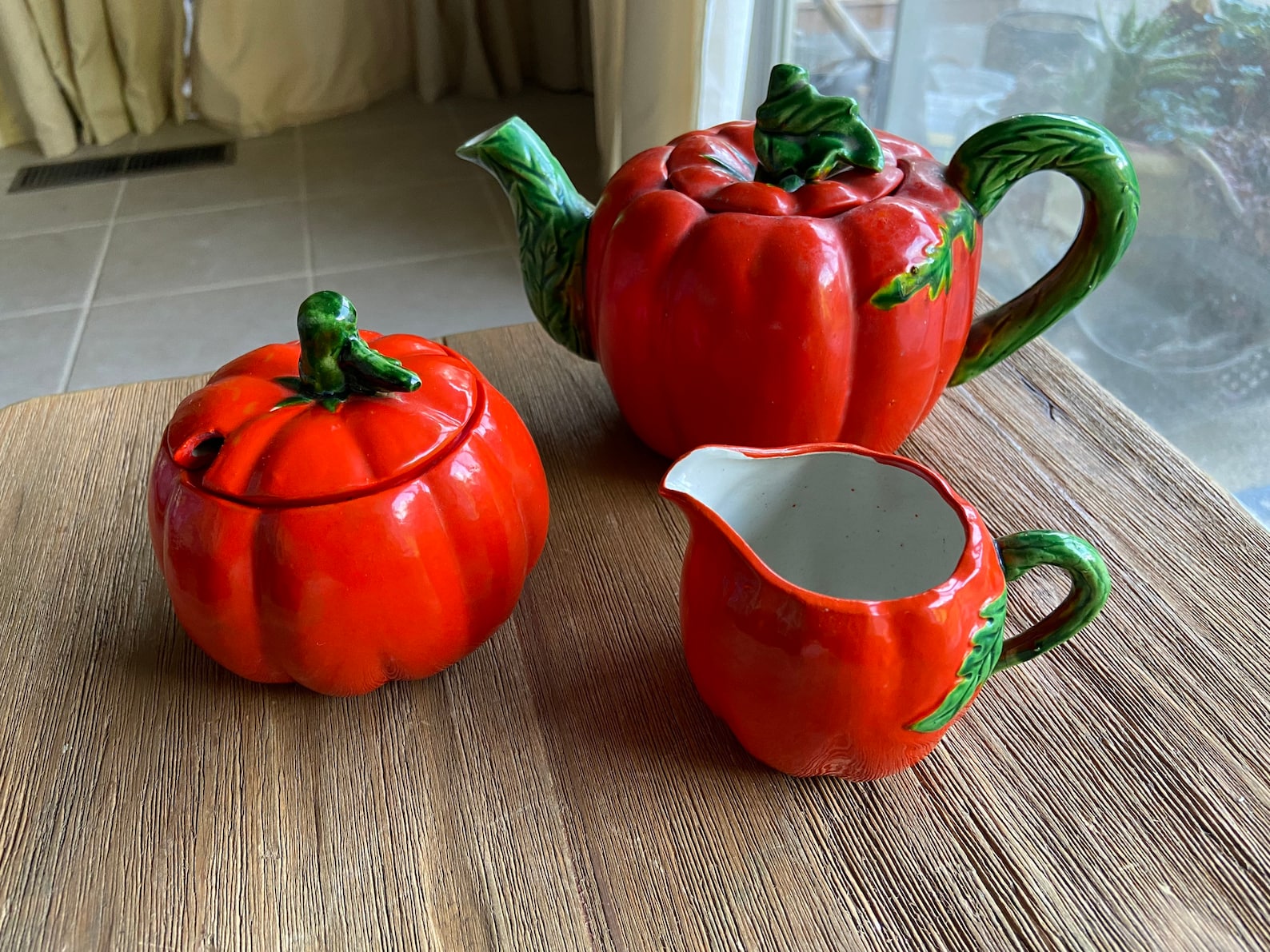 Vintage Japanese Tomato Tea Set | Etsy