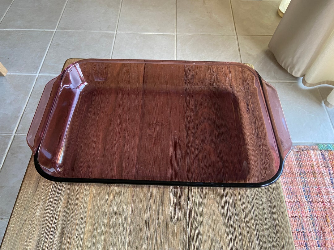 Vintage Cranberry Pyrex Large 3 L Casserole Dish - Etsy