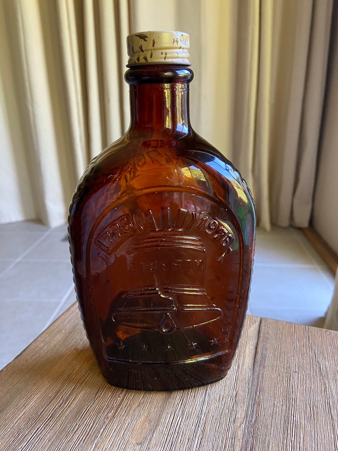 Vintage Log Cabin Syrup Bottle (liberty Bell) - Etsy