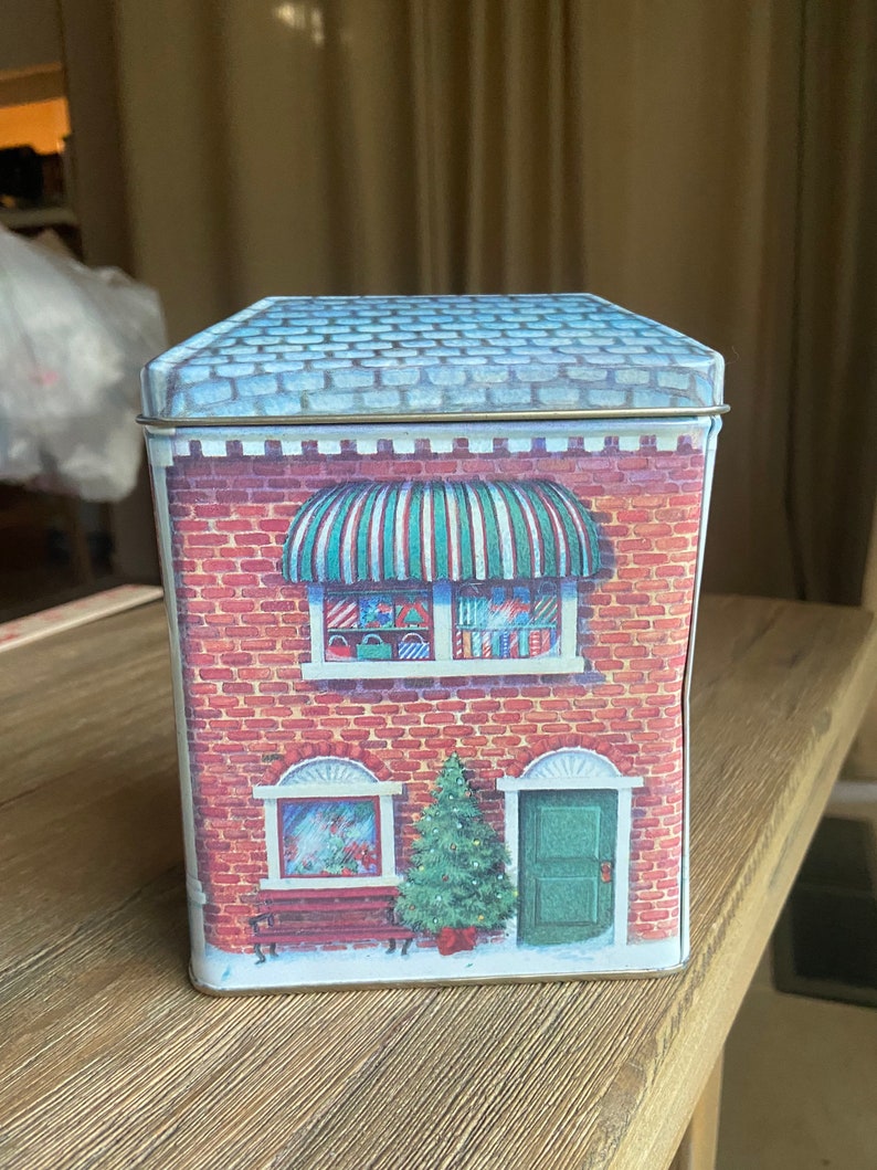 Vintage Hallmark House Shaped Tin - Etsy