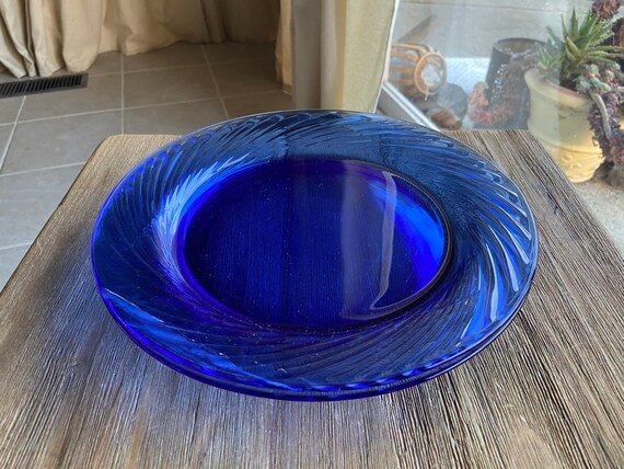 Pyrex Festiva Blue Dinner Plates 2 | Etsy