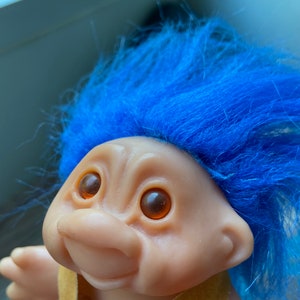 Vintage Blue Hair Troll - Etsy