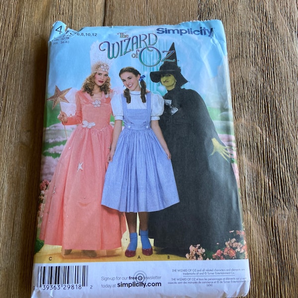 Wizard of Oz Costume Pattern - Etsy