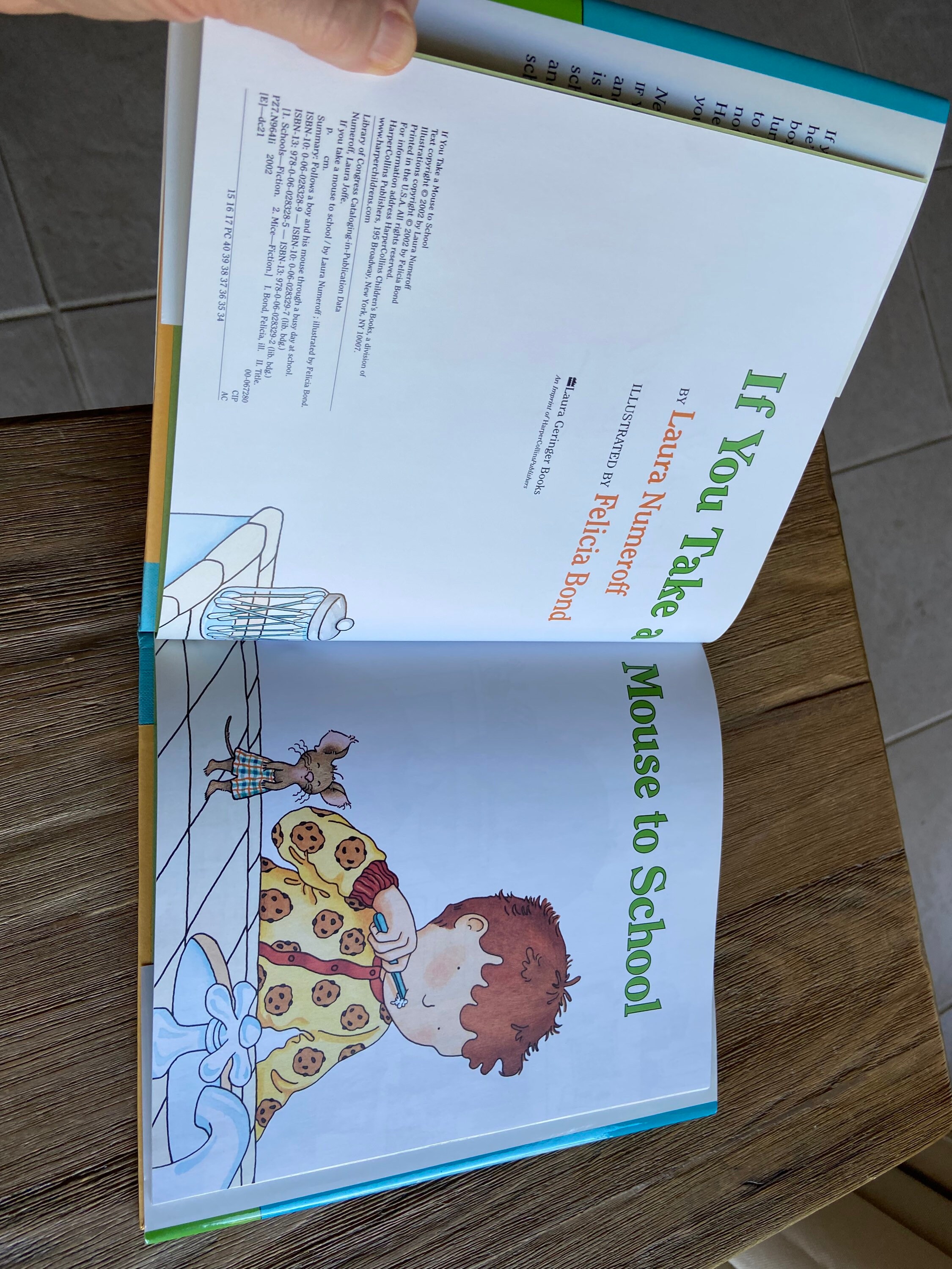 Vintage If You Take a Mouse to School Book - Etsy