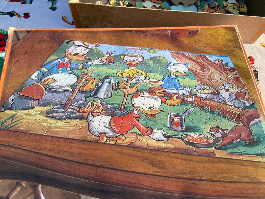 Vintage Donald Puzzle - Etsy