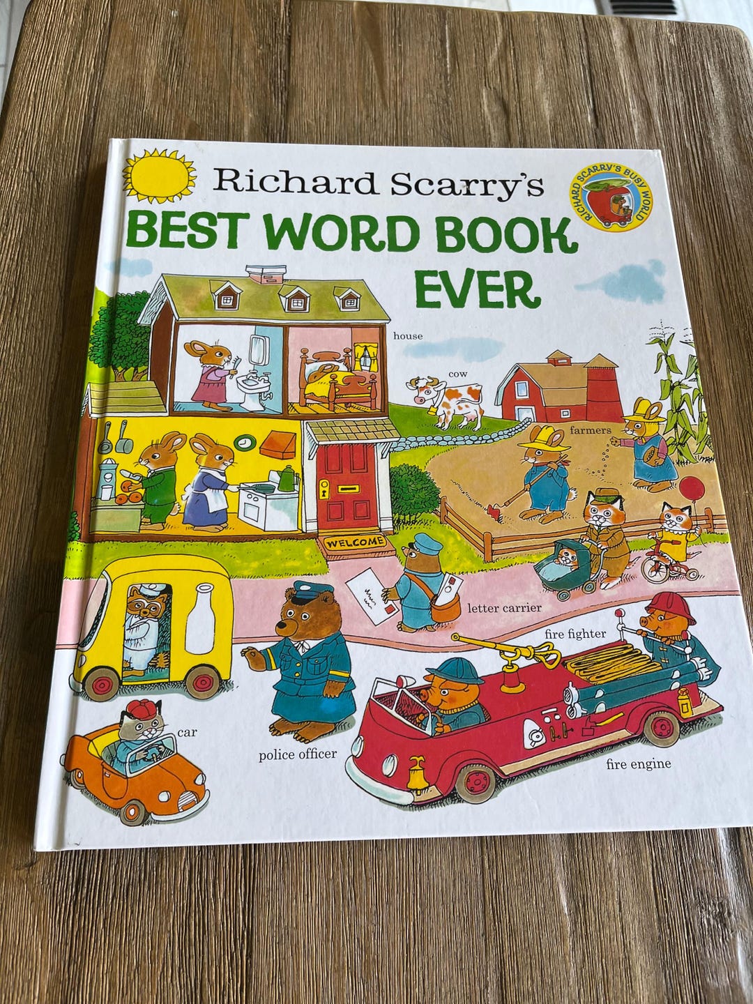 Vintage Richard Scarry Best Word Book Ever - Etsy