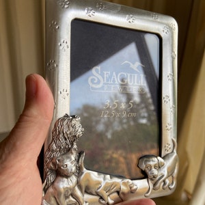Vintage Seagull Pewter Picture Frame (dogs) - Etsy