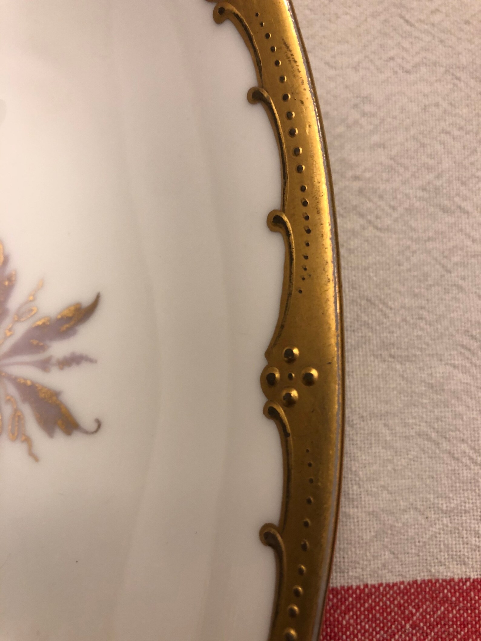Vintage Bavaria Dish With Gold Rim - Etsy
