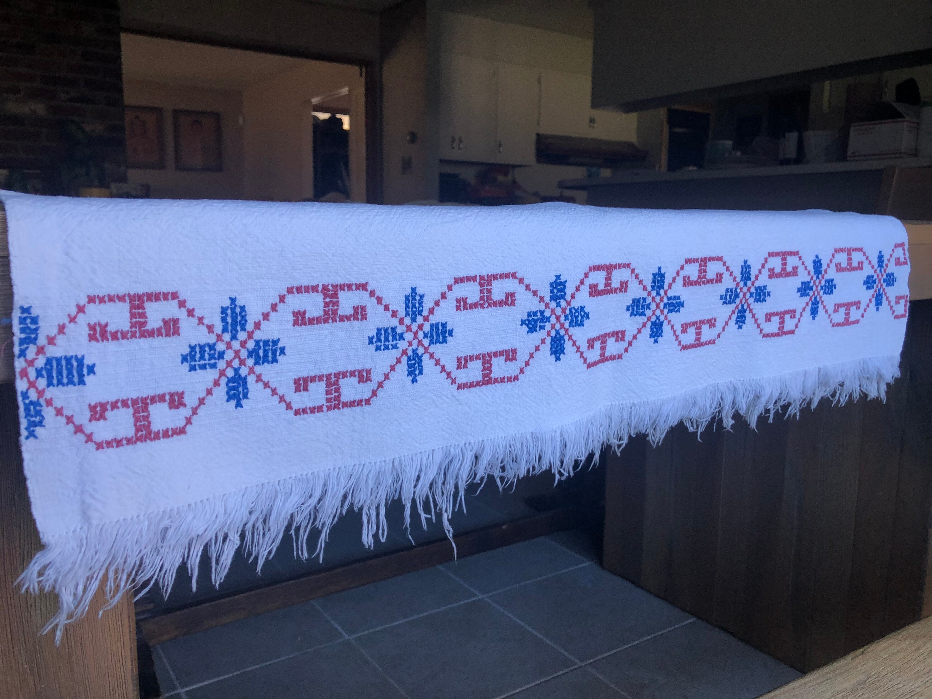 Vintage Cross Stitch Runner - Etsy UK