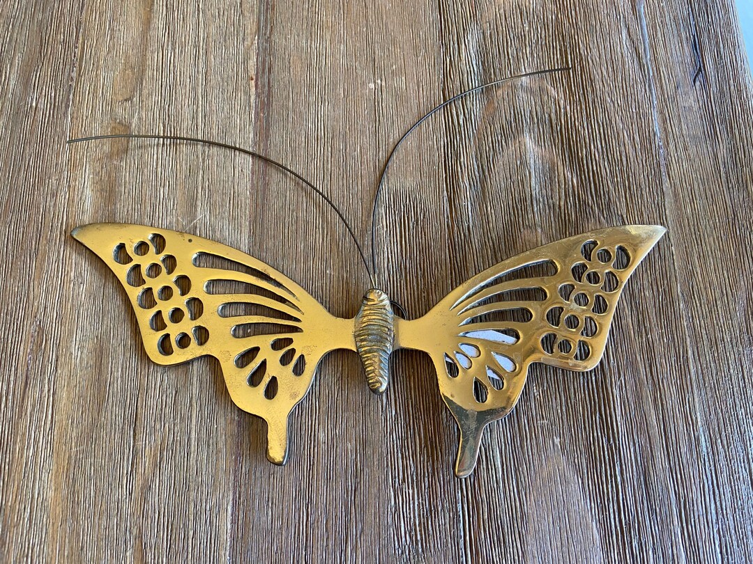 Vintage Brass Butterfly - Etsy
