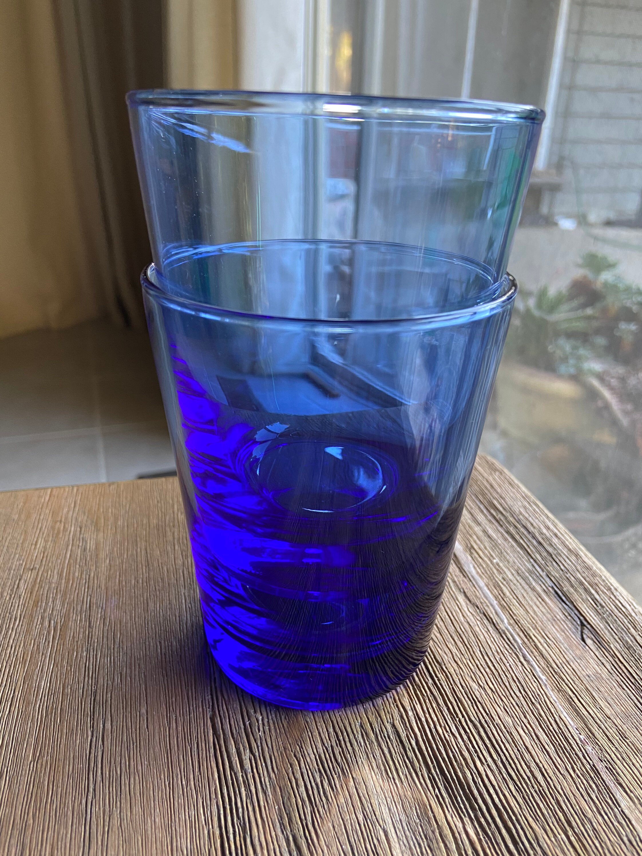 Libbey Blue Glasses | Etsy