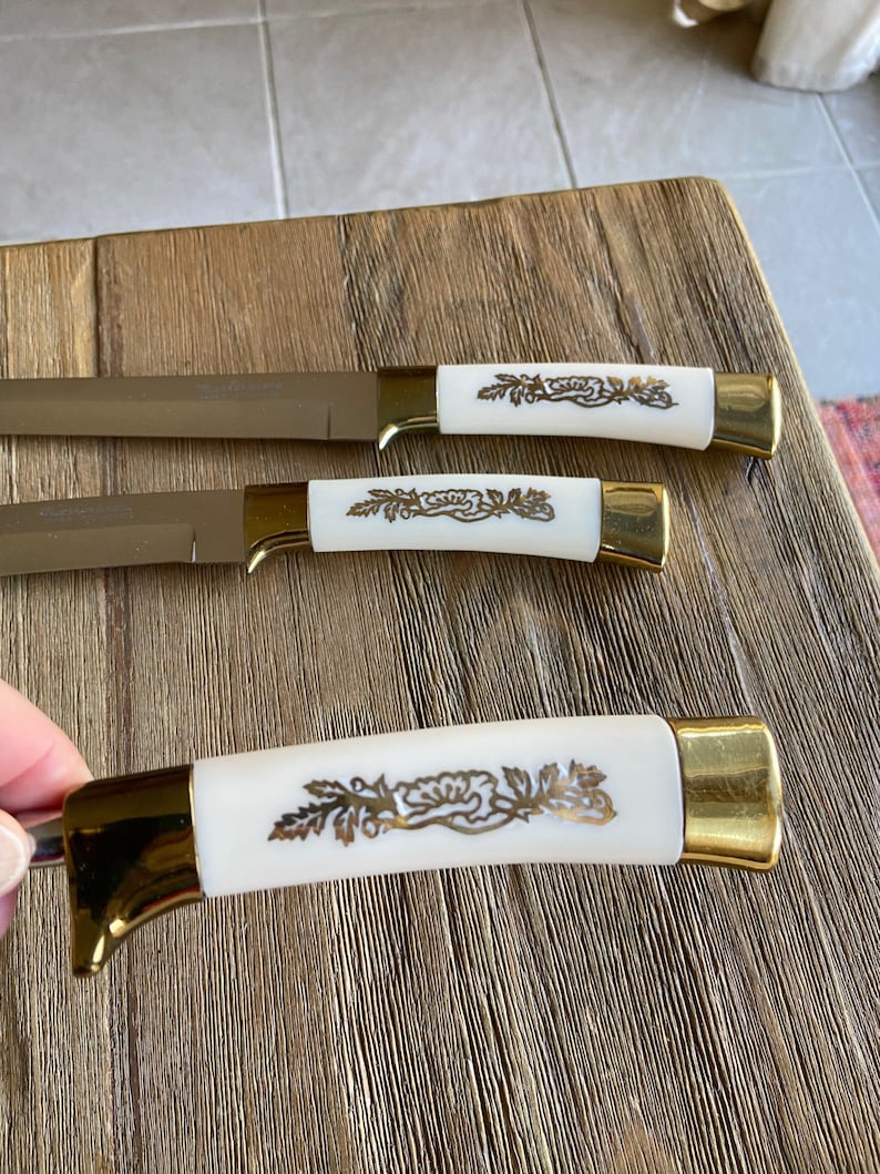 Vintage Masterpiece 3 Piece Carving Set - Etsy