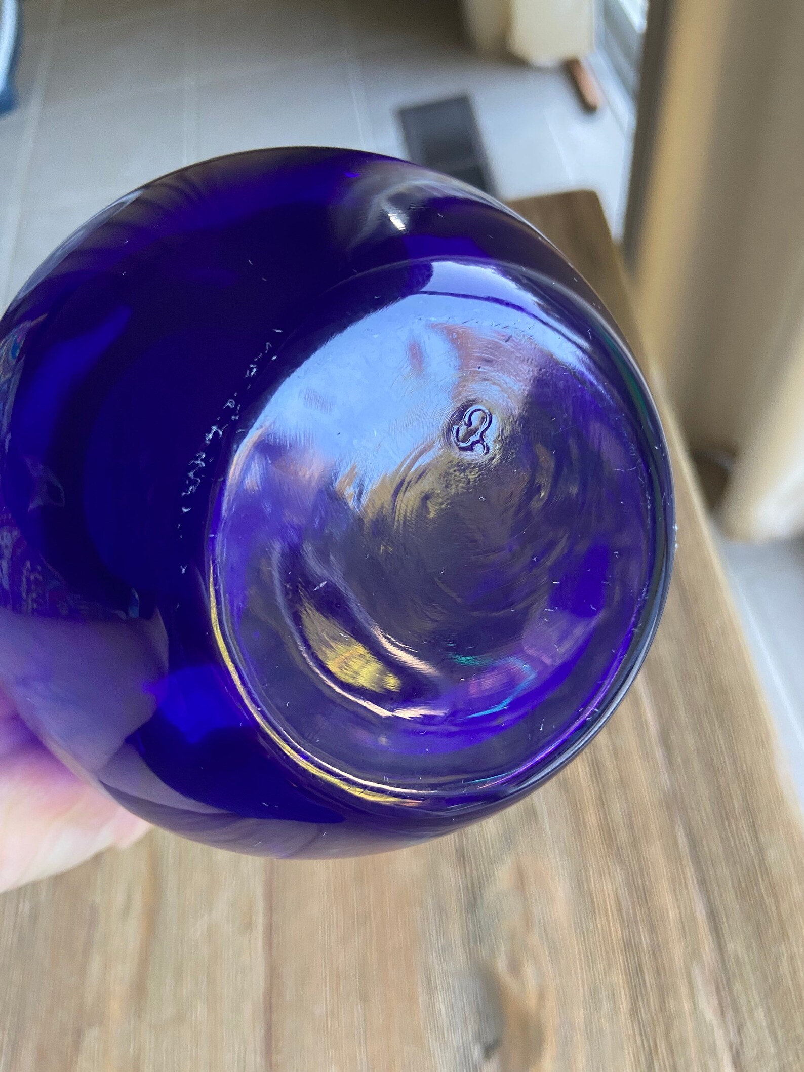 Libbey Cobalt Blue Vase - Etsy