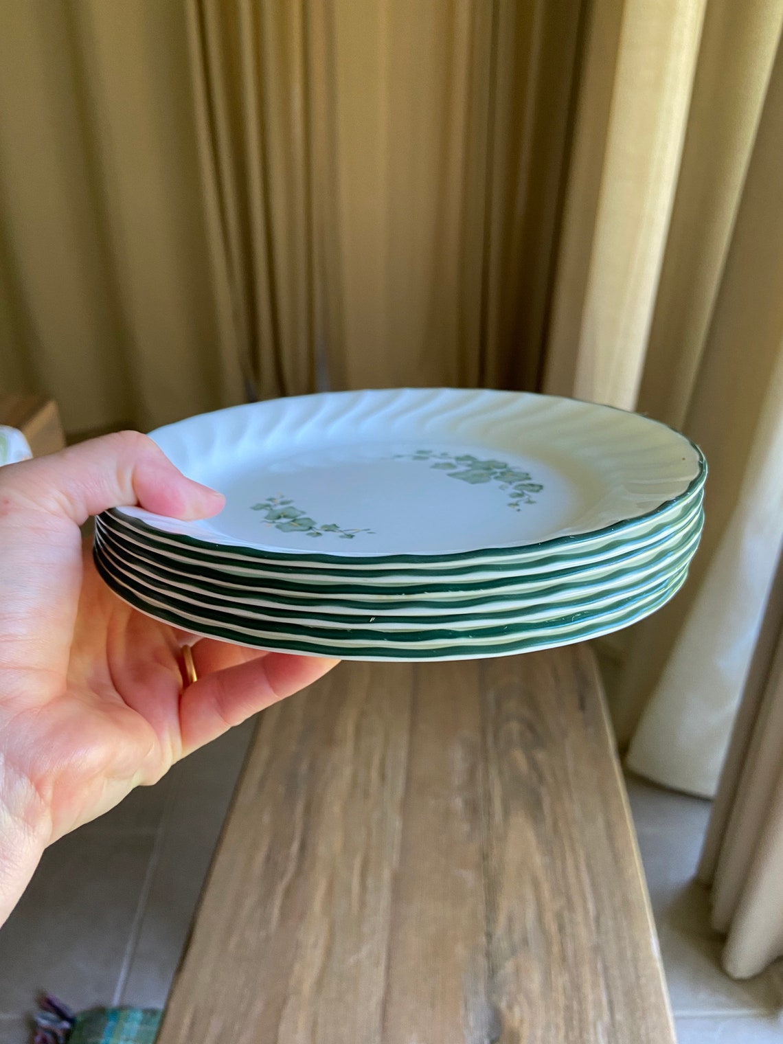 Vintage Corelle Ivy Small Plates 7 - Etsy